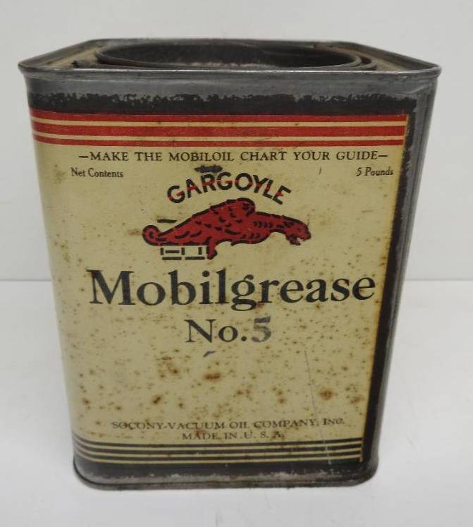 Mobil Gargoyle Grease Can Auction