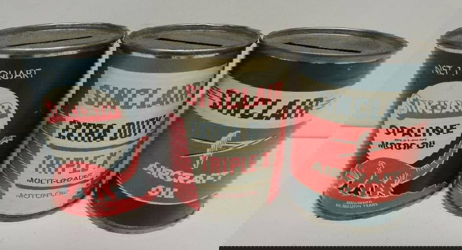 Group Of Sinclair Oil Can Banks Auction