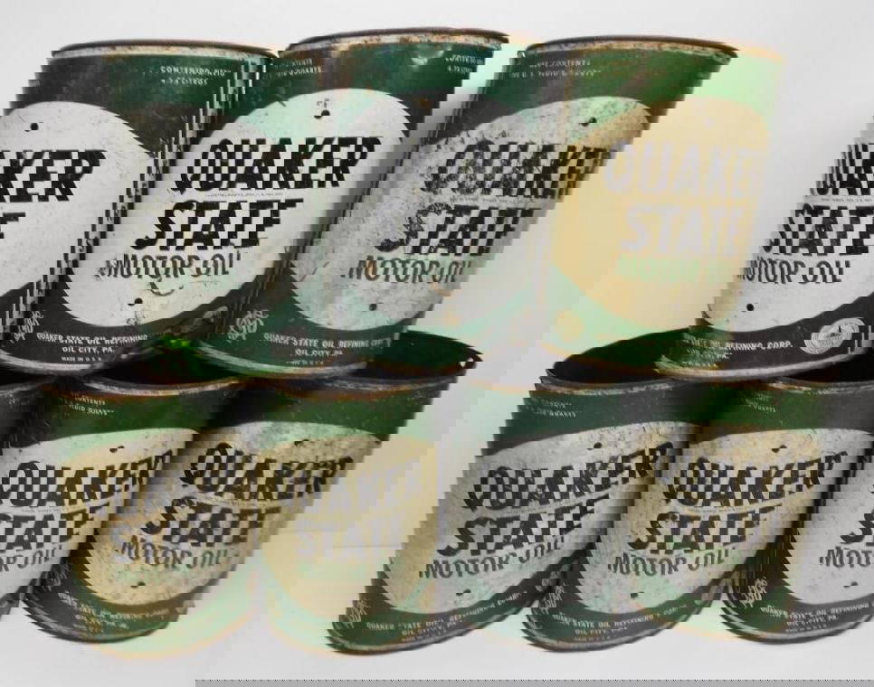 Group Of Quaker State Five Quart Oil Cans Auction