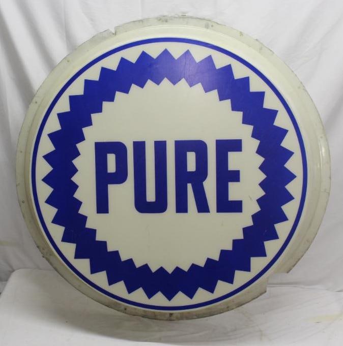 Large Pure Round Plastic Advertising Sign Face