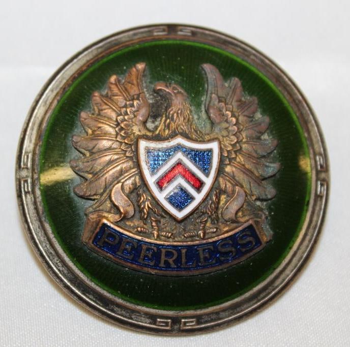 1925-1926 Peerless Motor Car Co Radiator Emblem Badge Auction