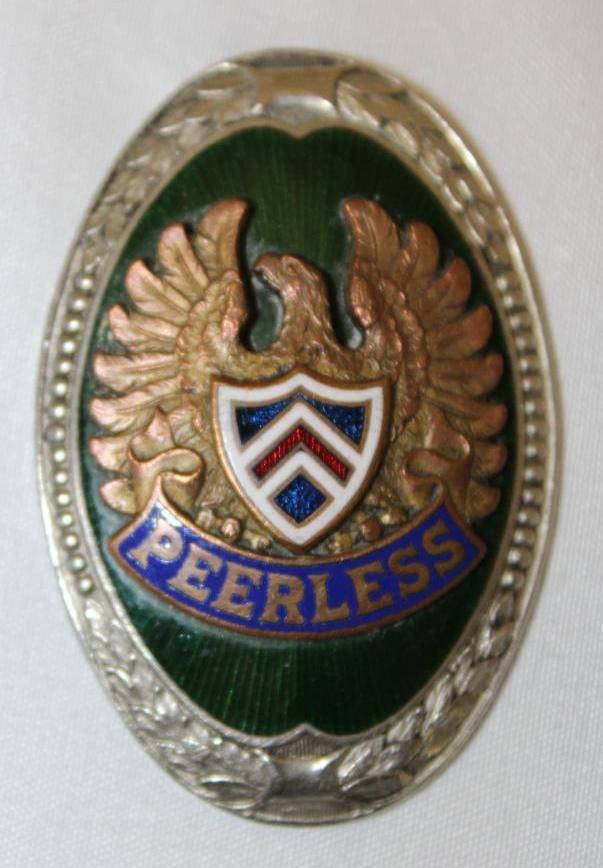 1929-1930 Peerless Motor Car Co Radiator Emblem Badge Auction