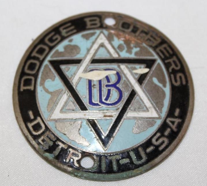 1917-1925 Dodge Brothers Radiator Emblem Badge Auction