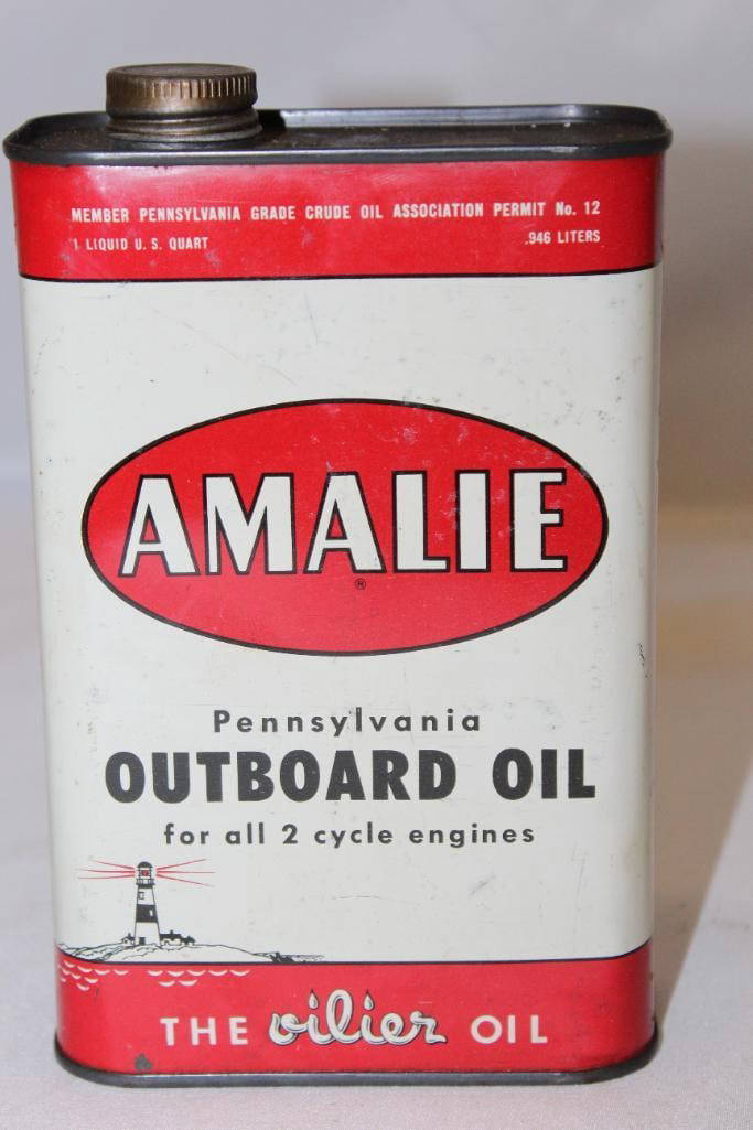 Amalie 1 Quart Outboard Motor Oil Can Auction