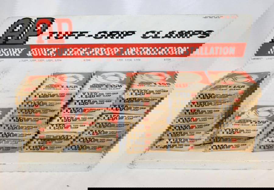 Ap Tuff Grip Clamps Display Rack Auction