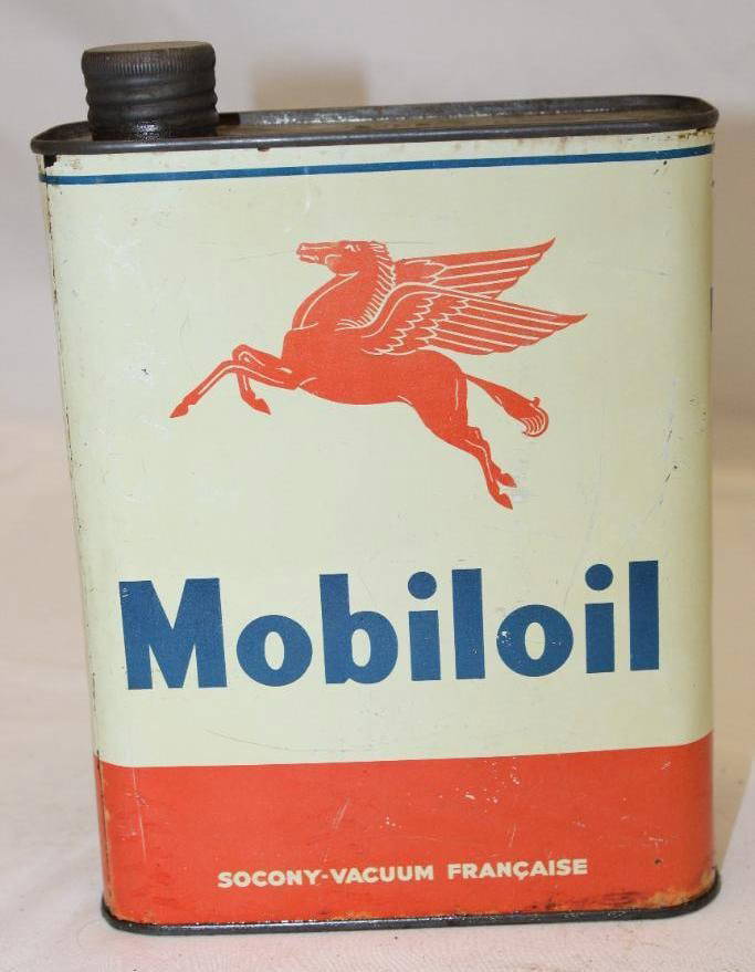 Mobiloil Arctic Socony Oil Can Auction