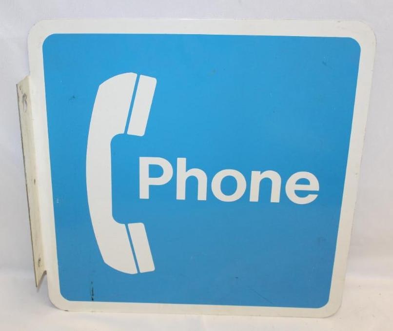 Payphone Advertising Flange Sign Auction