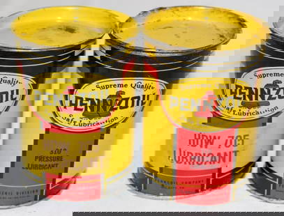 (2) Pennzoil Grease Cans
