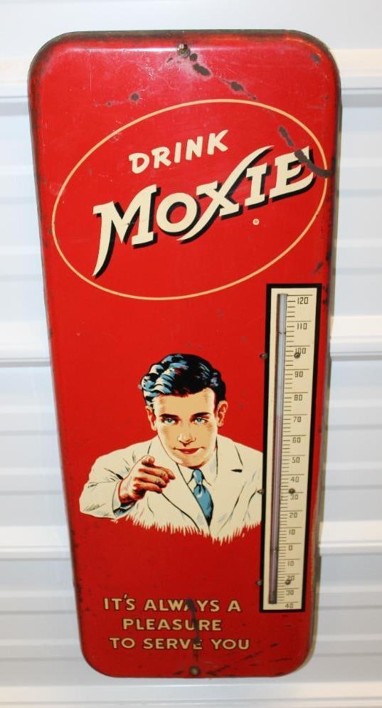 Moxie Soda Advertising Thermometer Auction