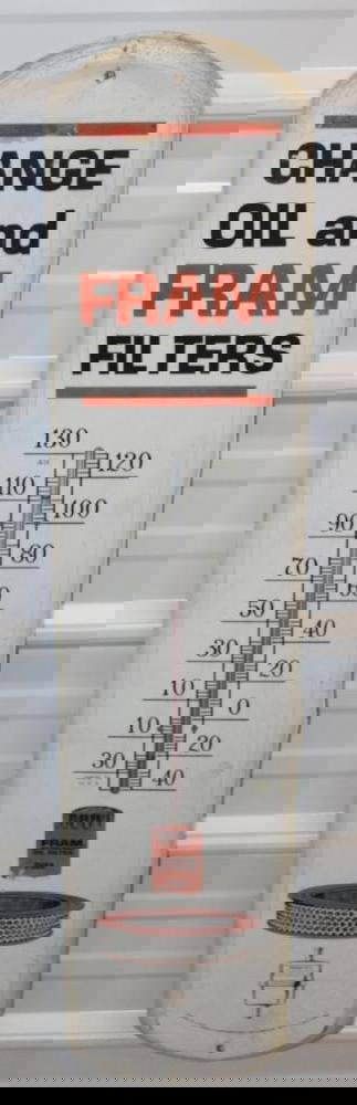 Fram Filters Advertising Thermometer Auction