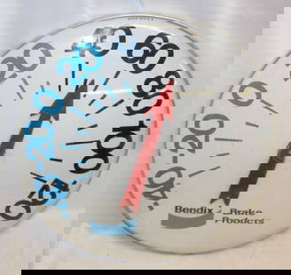 Quaker Made Petroleum Products Round Dial Advertising Thermometer Auction