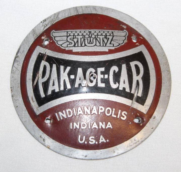 1933-1938 Stutz Pak-age-car Hubcap Emblem Badge Auction
