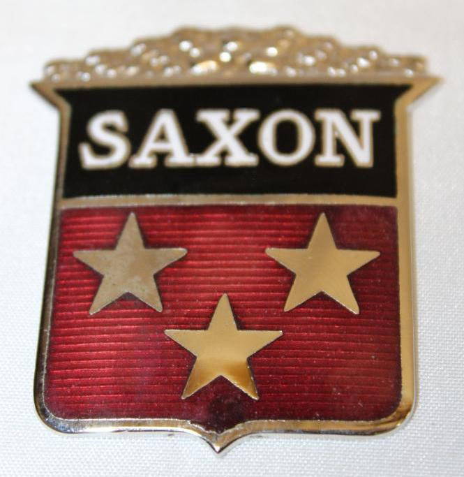 1920 Saxon Motor Car Co Radiator Emblem Badge Auction