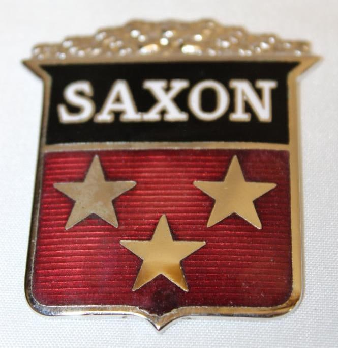 1920 Saxon Motor Car Co Radiator Emblem Badge Auction