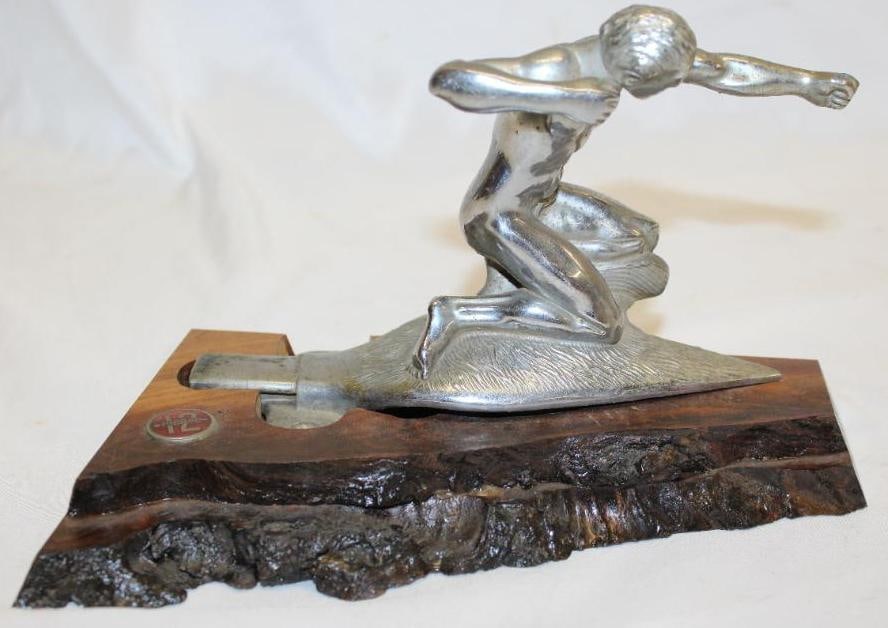 1934-1937 Pierce Arrow Archer Radiator Mascot Hood Ornament With Emblem ...