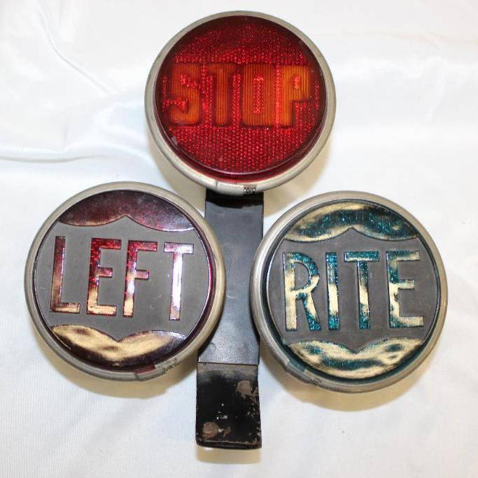1920's Automobile Left Rite Stop Taillight Auction