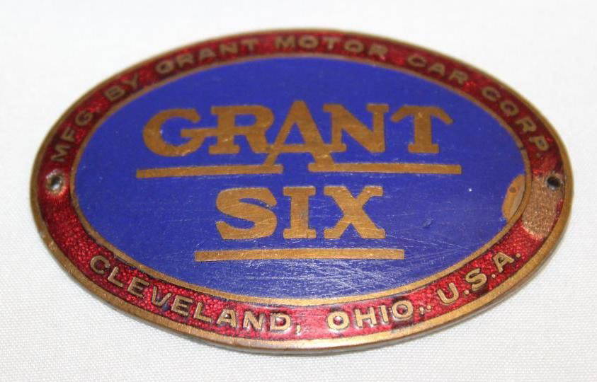 1916-1917 Grant Six Radiator Emblem Badge Auction