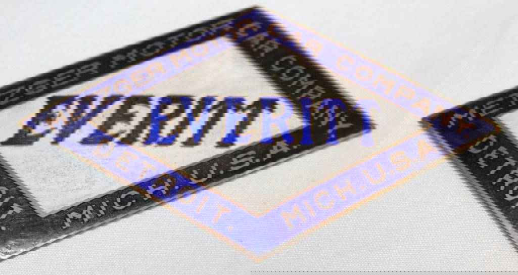 1911-1912 Everitt Metzger Radiator Emblem Badge Auction
