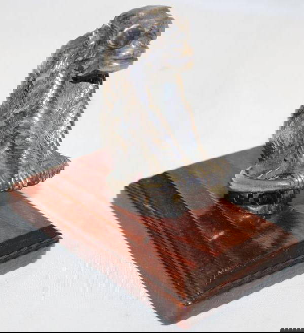 1920's Joko Driving Monkey Radiator Mascot Hood Ornament By Brunswick ...