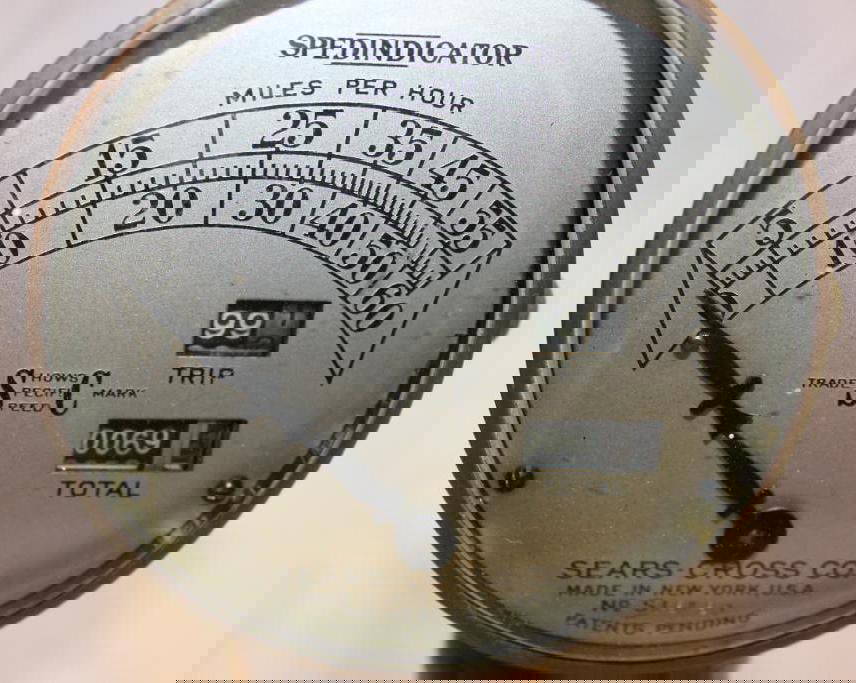 Brass Sears-cross Co Automobile Speedometer Auction