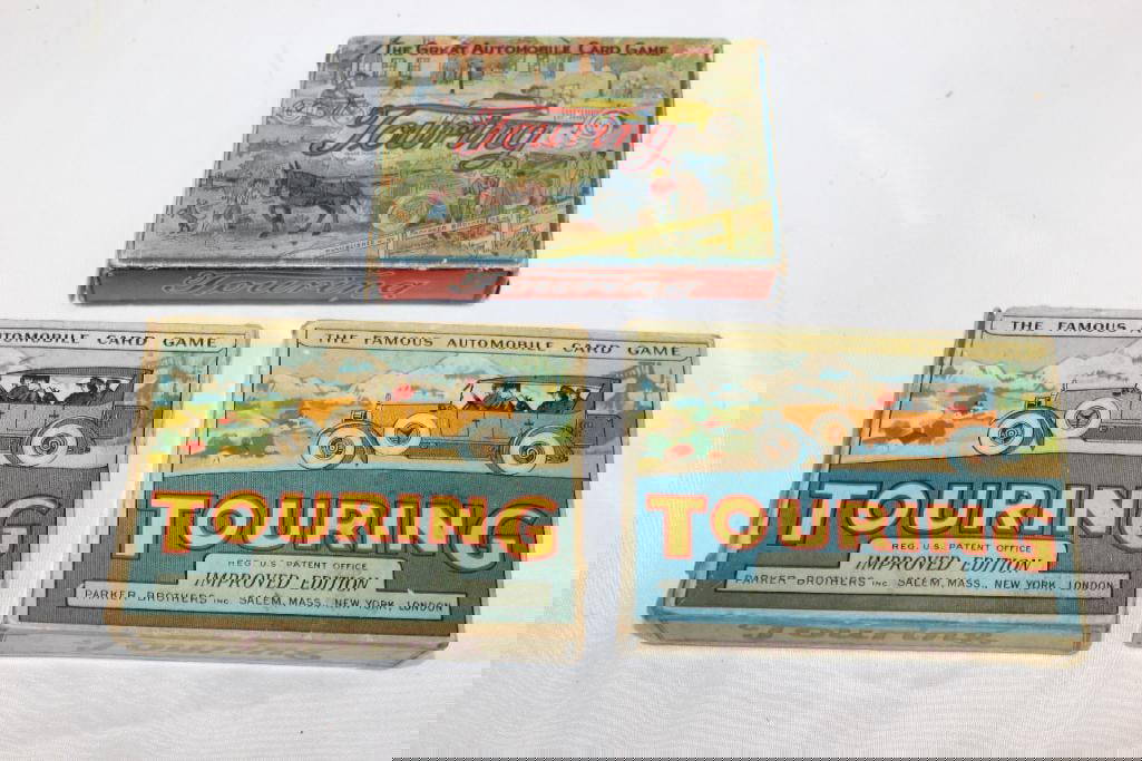 Group Of 3 Touring Automobile Card Games Auction
