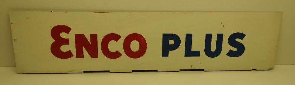 Enco Plus Gas Pump Sign Auction