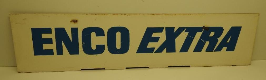 Enco Extra Gas Pump Sign Auction