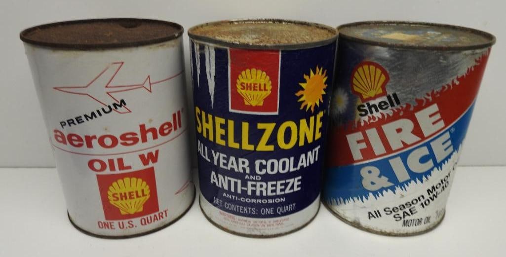 Conoco, Texaco, And Phillips Quart Oil Cans Auction
