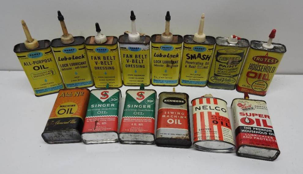 Large Group Of Handy Oiler Cans Auction
