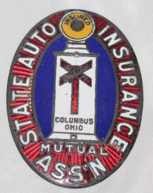 Columbus State Auto Mutual Insurance Radiator Emblem Badge Auction