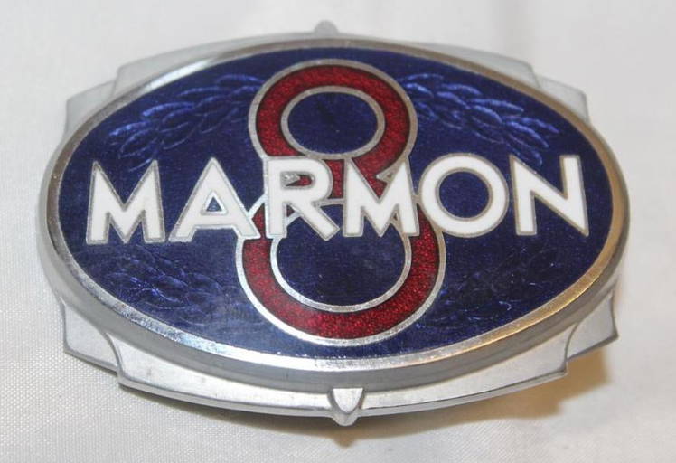1932 Marmon 8 Headlight Bar And Luggage Rack Emblem Badge