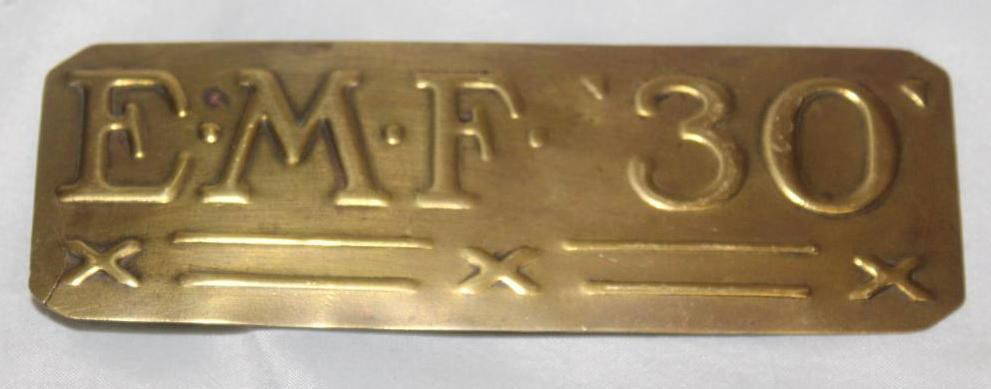Brass 1908-1910 Emf 30 Radiator Emblem Badge Auction