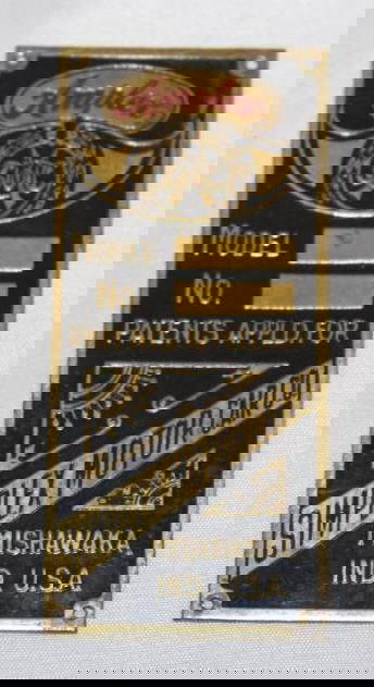 1910's Brass Simplex Amplex Data Emblem Badge Auction