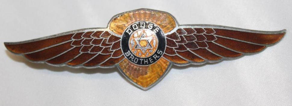 1935 1936 Dodge Brothers Radiator Emblem Badge