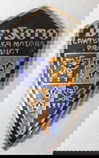 1940 Chrysler Desoto Radiator Emblem Badge Auction