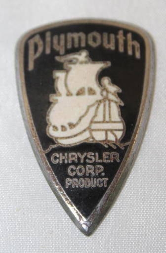 1931 1937 Chrysler Plymouth Radiator Emblem Badge
