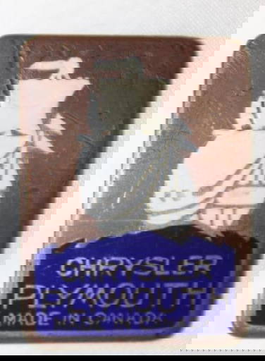 1928 1929 Chrysler Plymouth Of Canada Radiator Emblem Badge