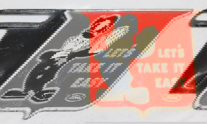 Ford Traffic Cop Advertising License Plate Topper