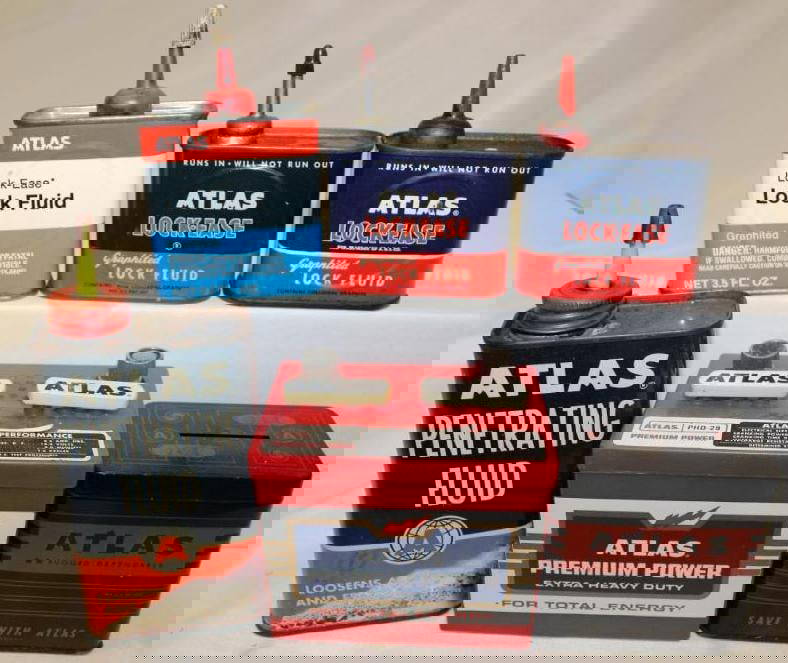 Group Of 6 Atlas Advertising Items Auction