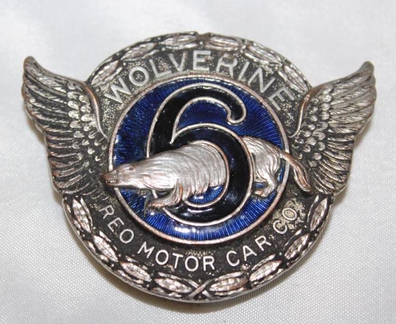 1927 Reo Wolverine 6 Radiator Emblem Badge Auction