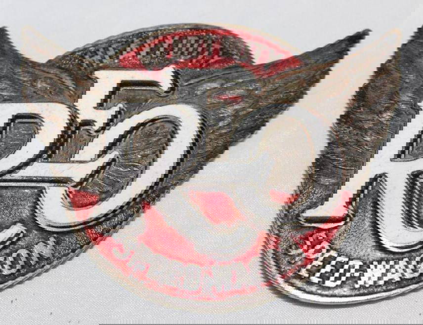 1927-1928 Reo Heavy Duty Speed-wagon Truck Radiator Emblem Badge Auction