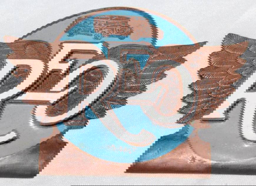 1929 Reo Bus Radiator Emblem Badge Auction