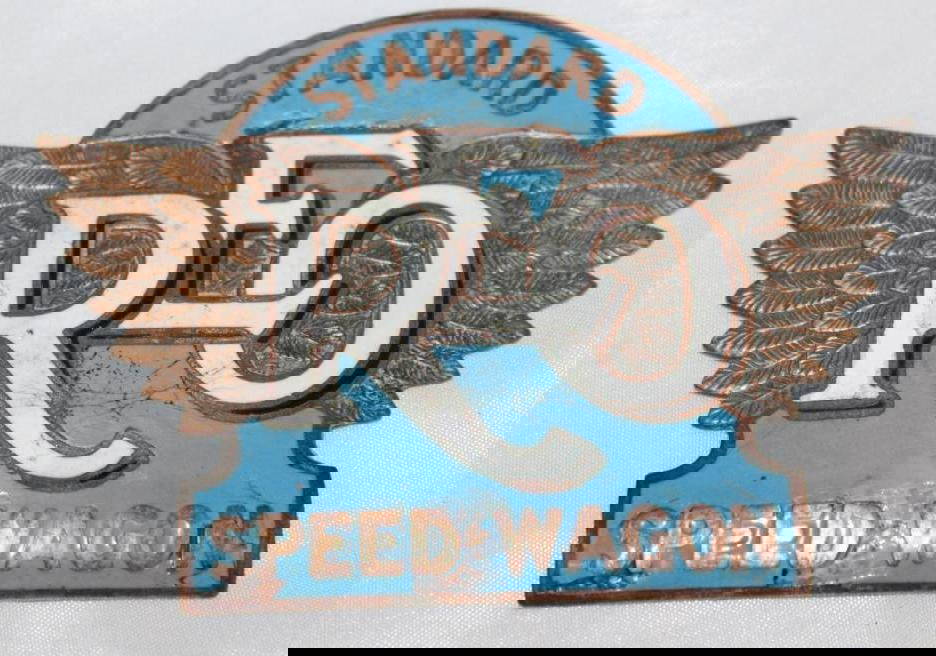 1929 Reo Standard Speed-wagon Truck Radiator Emblem Badge Auction