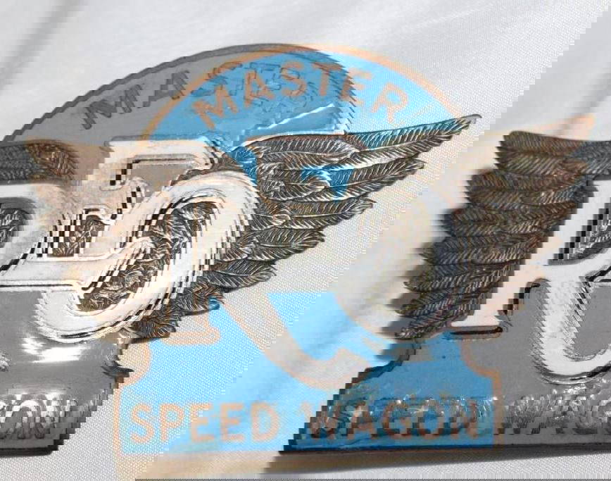 1929 Reo Master Speed-wagon Truck Radiator Emblem Badge Auction