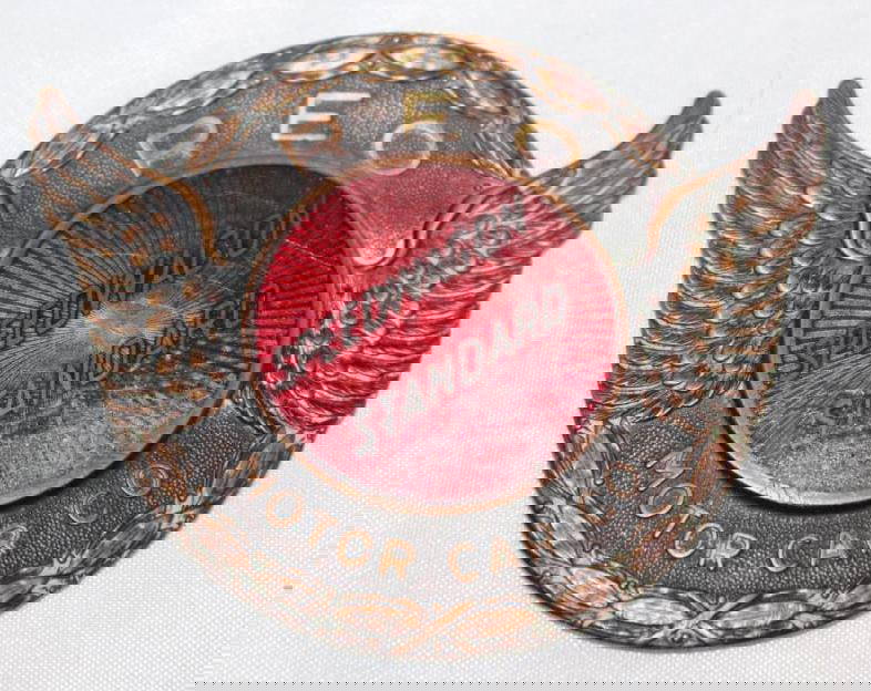 1927-1928 Reo Speedwagon Standard Truck Radiator Emblem Badge Auction