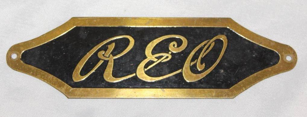 1907-1910 Reo Brass Radiator Emblem Badge Auction