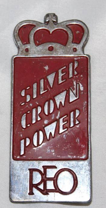 1936-1937 Reo Silver Crown Truck Radiator Grill Emblem Badge Auction