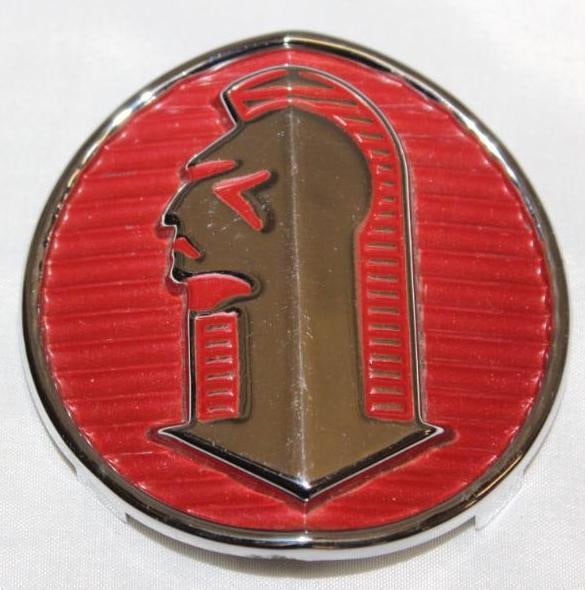 1946 Pontiac Indian Chief Radiator Emblem Badge Auction