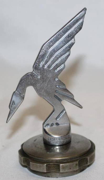 Krone And Sebek Single Winged Bird Radiator Mascot Hood Ornament Auction