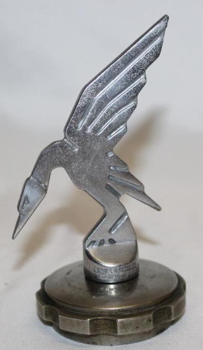 Krone And Sebek Single Winged Bird Radiator Mascot Hood Ornament Auction